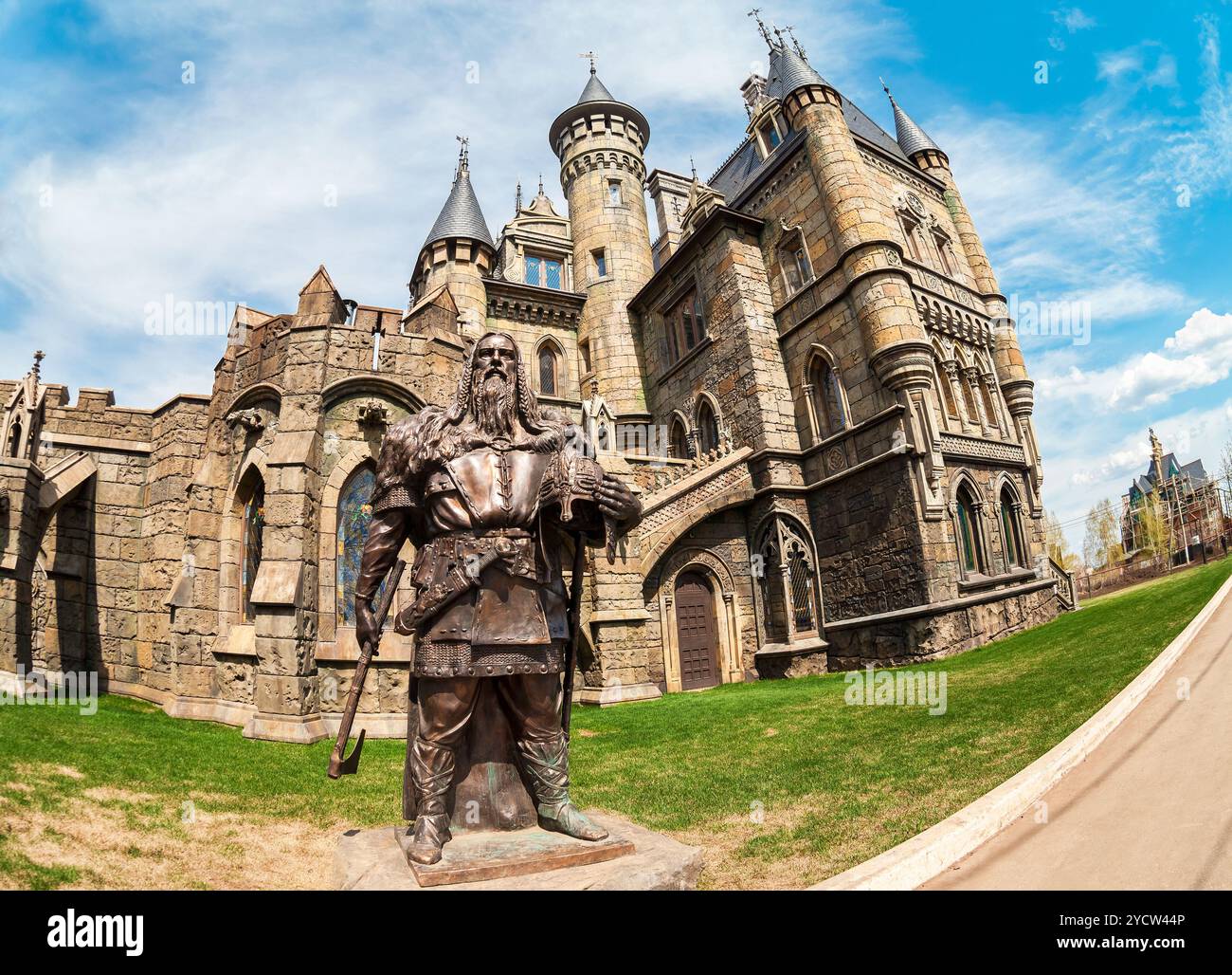 Tourist center Castle Garibaldi in Samara region, Russia Stock Photo ...