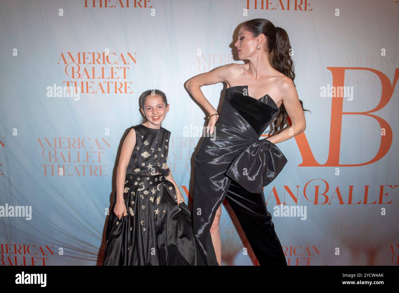 NEW YORK, NEW YORK - OCTOBER 23: Coco Rocha (R) and daughter Ioni James ...