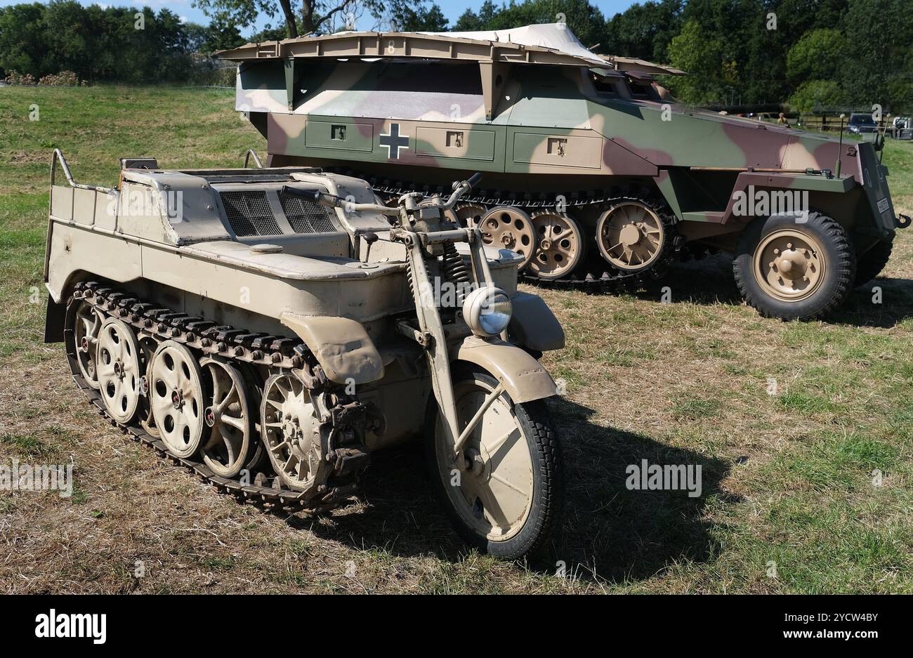 German second world war Kettenkrad tracked motorcycle Stock Photo - Alamy