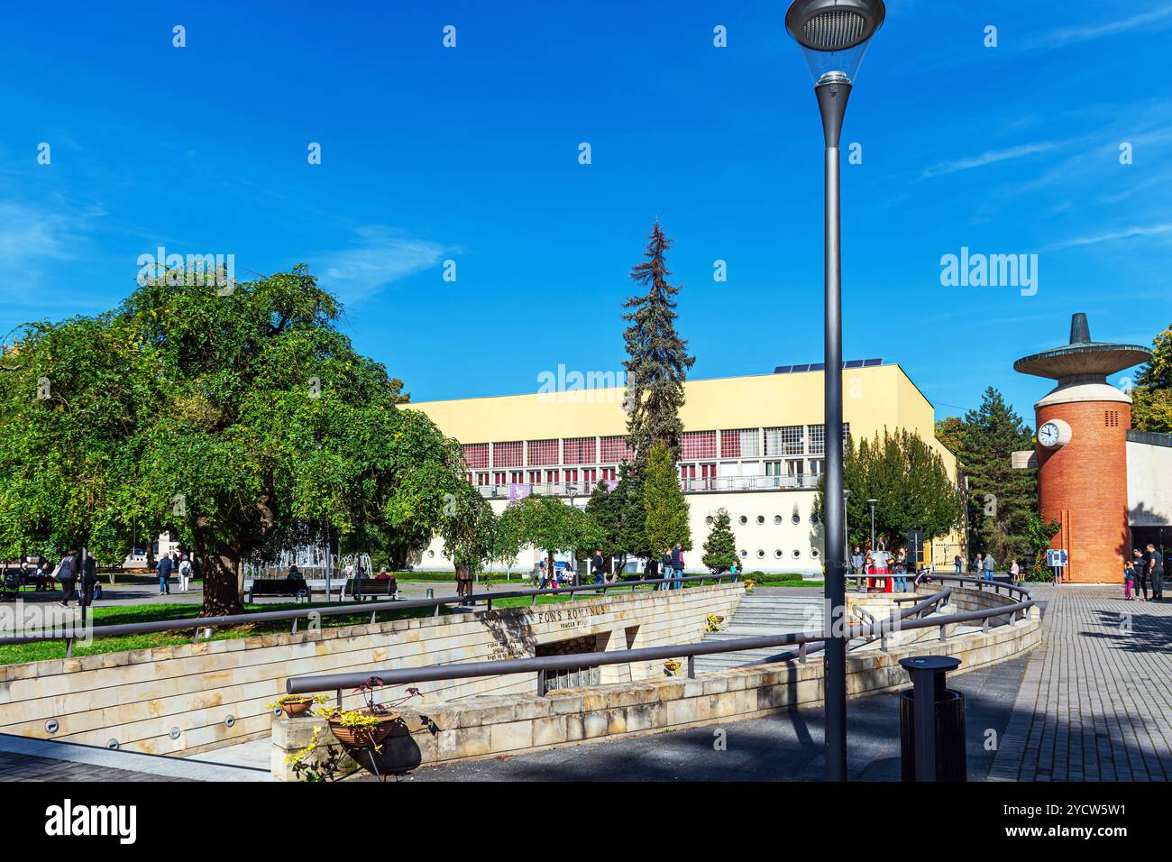 The Roman spring of mineral water in Vrnjačka Banja, Serbia Stock Photo ...