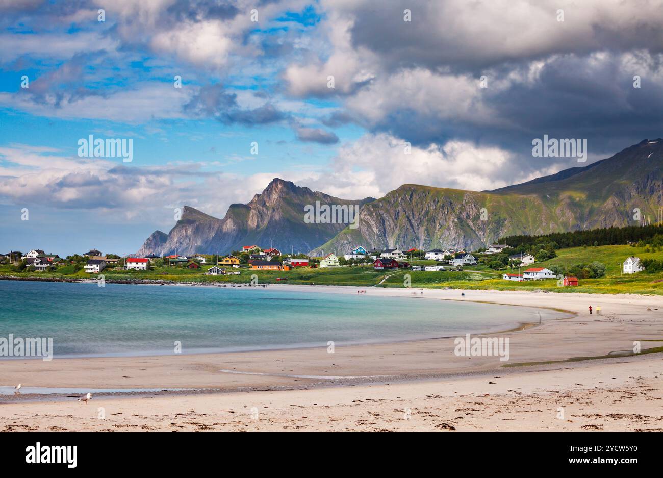 Lofoten islands beach aerial view hi-res stock photography and images ...