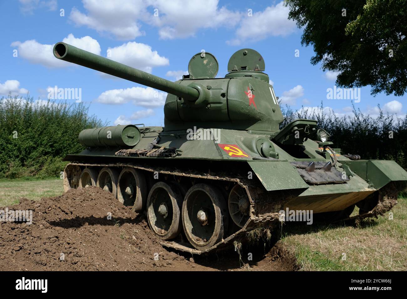 The T-34 is a Soviet medium tank from World War II. When introduced ...