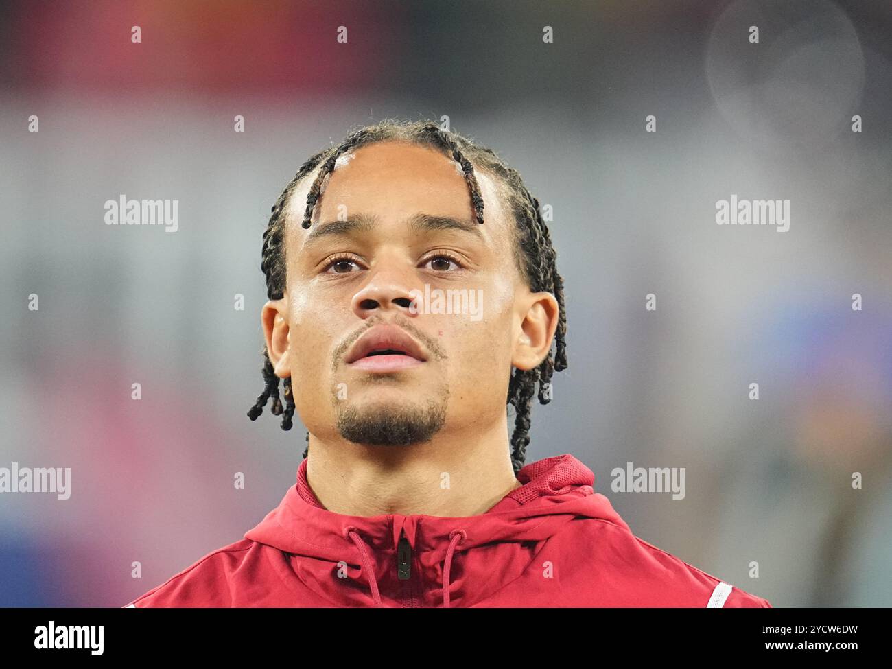 Leipzig, Germany. 23 October, 2024. Xavi Simons of Leipzig looks on ...