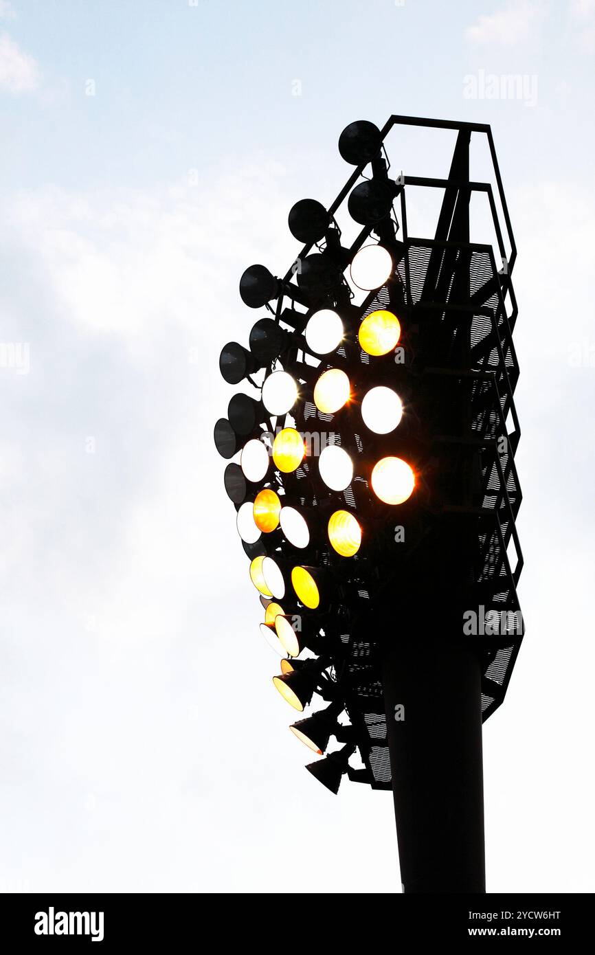 Baseball field lighting Stock Photo - Alamy