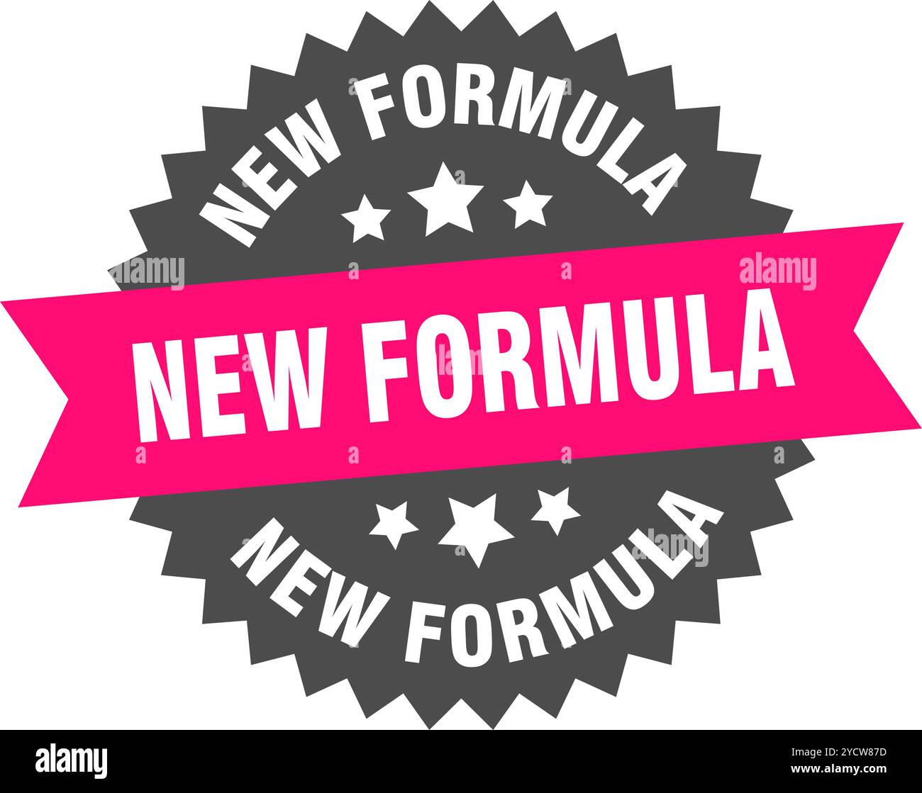 new formula round pink label isolated on transparent background. new ...