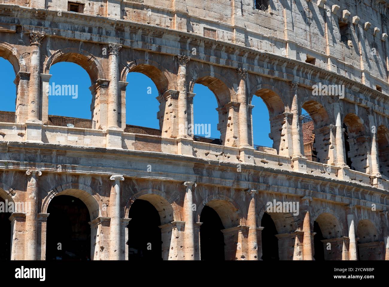 Arches of Colosseum Stock Photo - Alamy