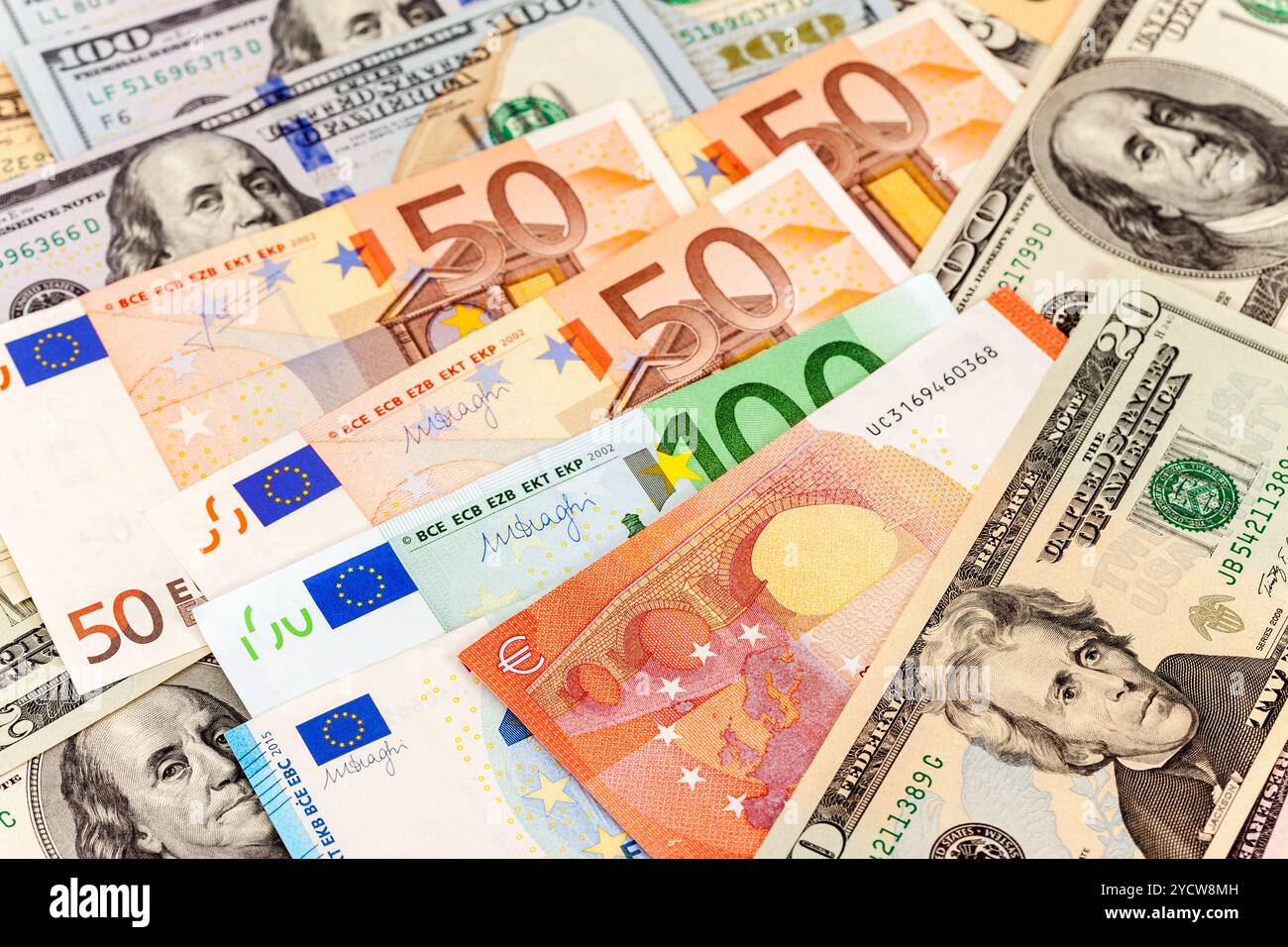 Many different european banknotes hi-res stock photography and images ...