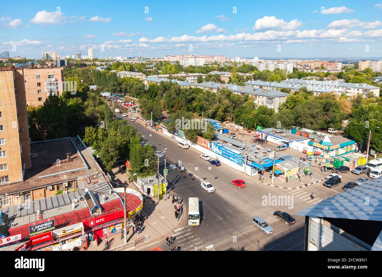 Top view on small city hi-res stock photography and images - Alamy