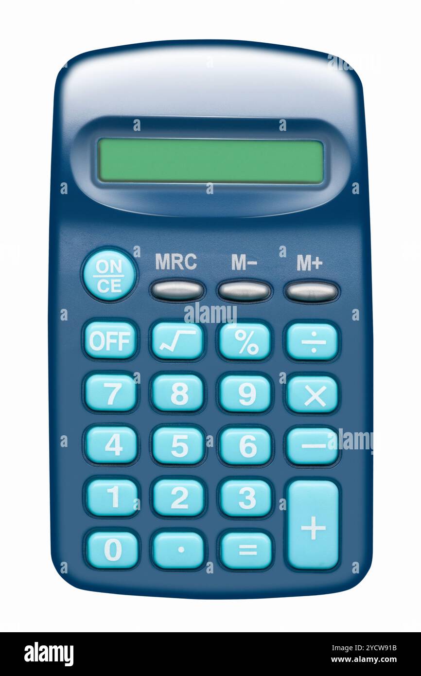 White office desk calculator Cut Out Stock Images & Pictures - Alamy