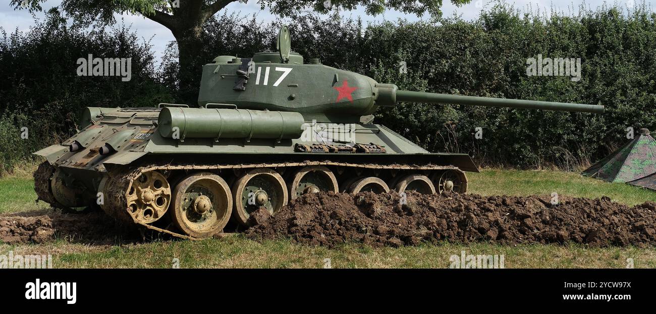 The T-34 is a Soviet medium tank from World War II. When introduced ...