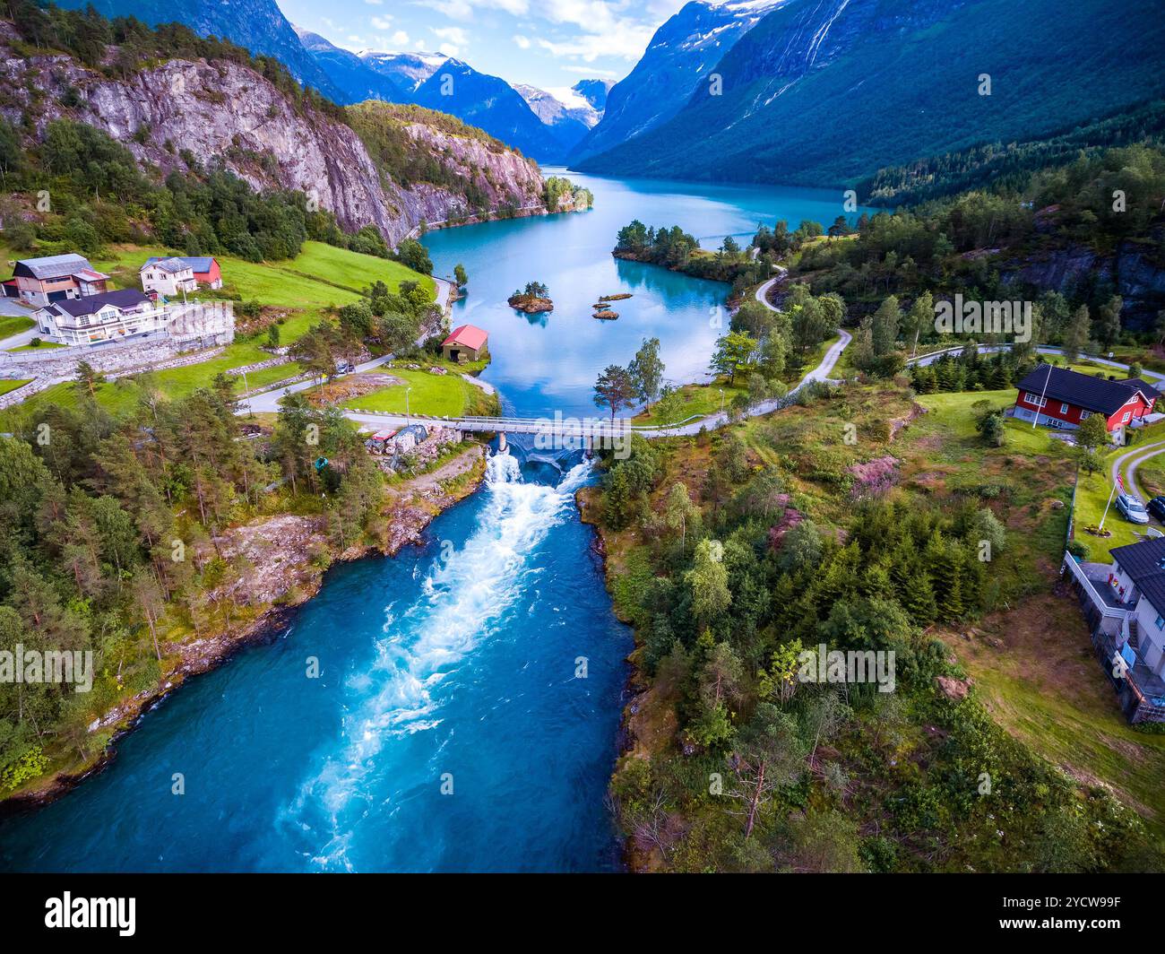 Aerial photography river beautiful landscape hi-res stock photography ...