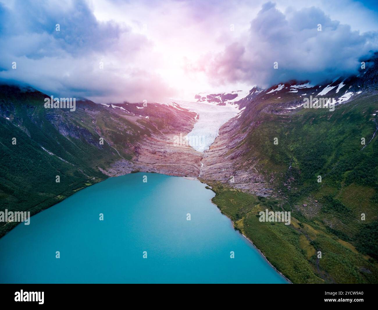 Aerial glacier view hi-res stock photography and images - Alamy