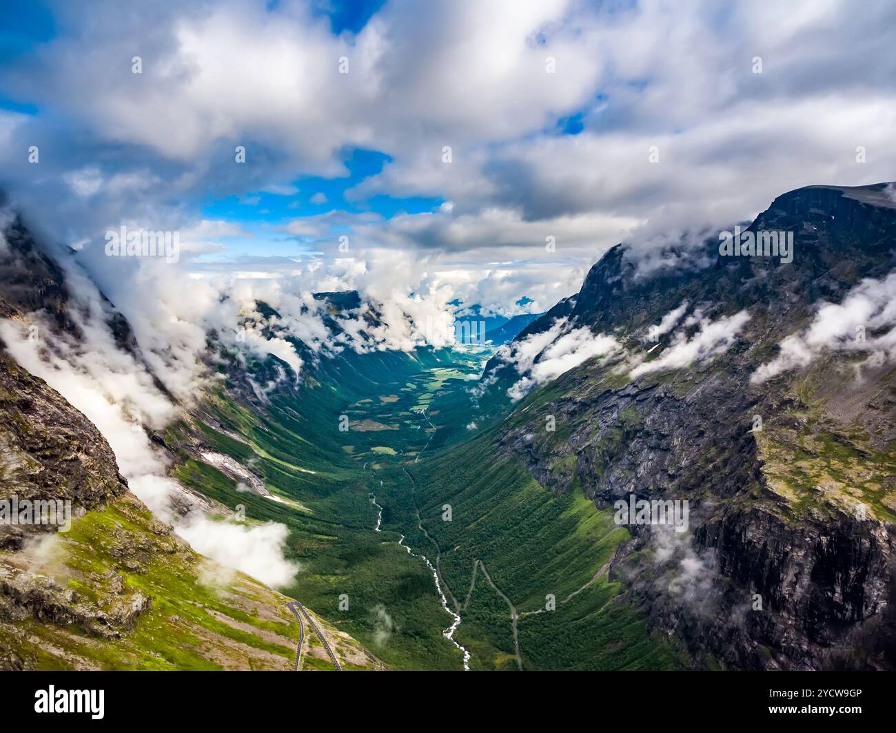 Beautiful Nature Norway aerial photography Stock Photo - Alamy