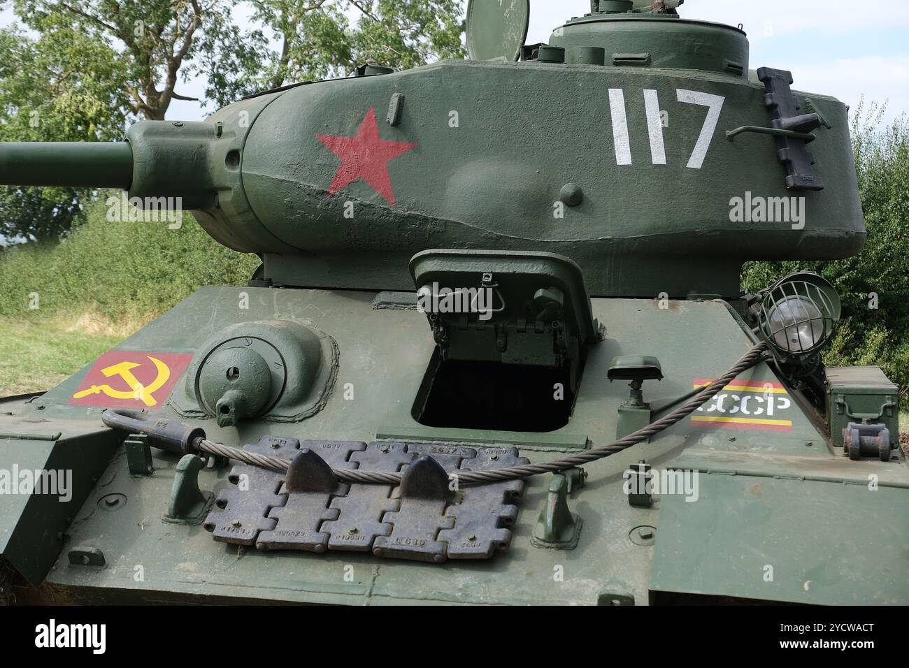 The T-34 is a Soviet medium tank from World War II. When introduced ...