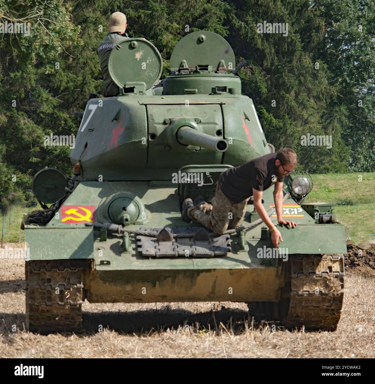 The T-34 is a Soviet medium tank from World War II. When introduced ...