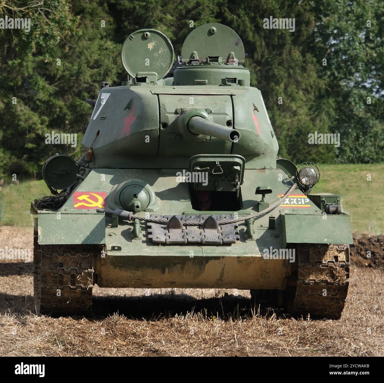 The T-34 is a Soviet medium tank from World War II. When introduced ...