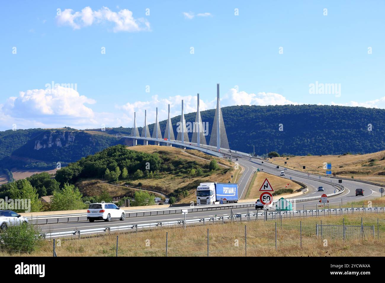 Millau in France, Europe - September 02 2024: cars crossing the ...