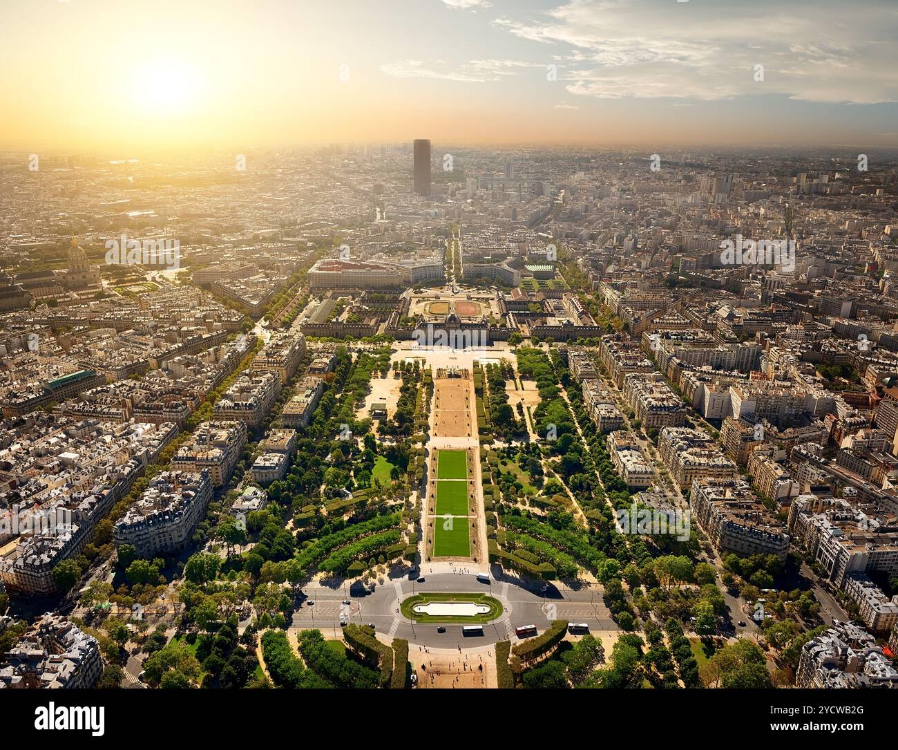 Paris panoramic view summer hi-res stock photography and images - Alamy