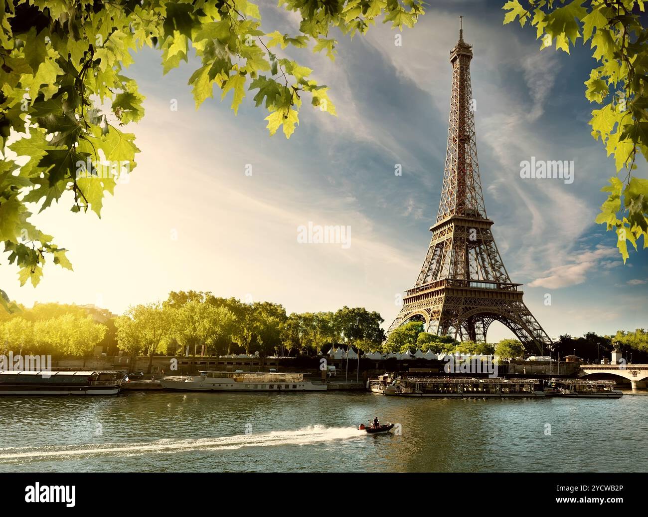 Paris dawn over view hi-res stock photography and images - Alamy