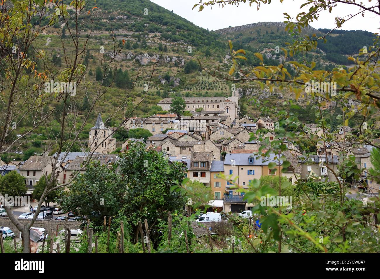 Sainte-Enimie, Gorges du Tarn in France - September 03 2024: view over ...