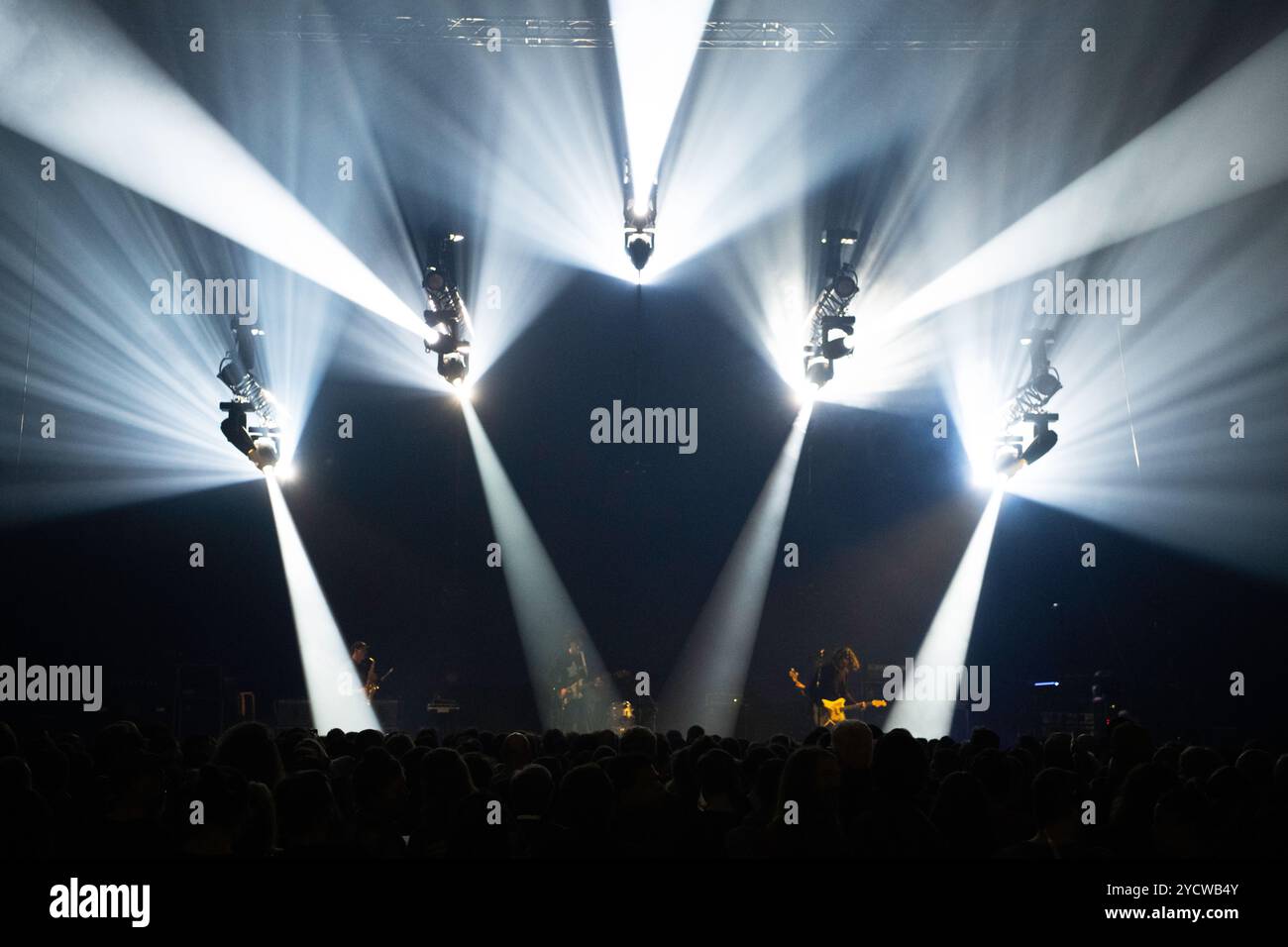 Australian post-punk band, Dust, performing live at the Tempodrom while ...