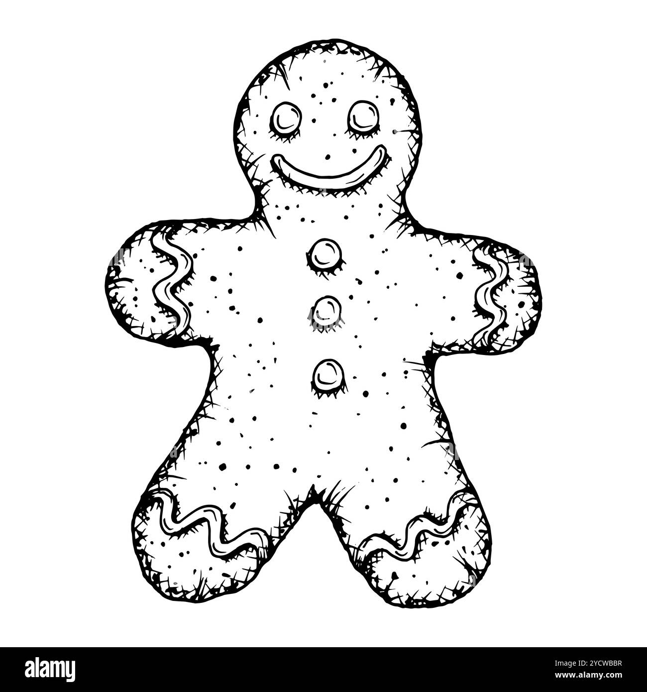 Cut out gingerbread man Black and White Stock Photos & Images - Alamy