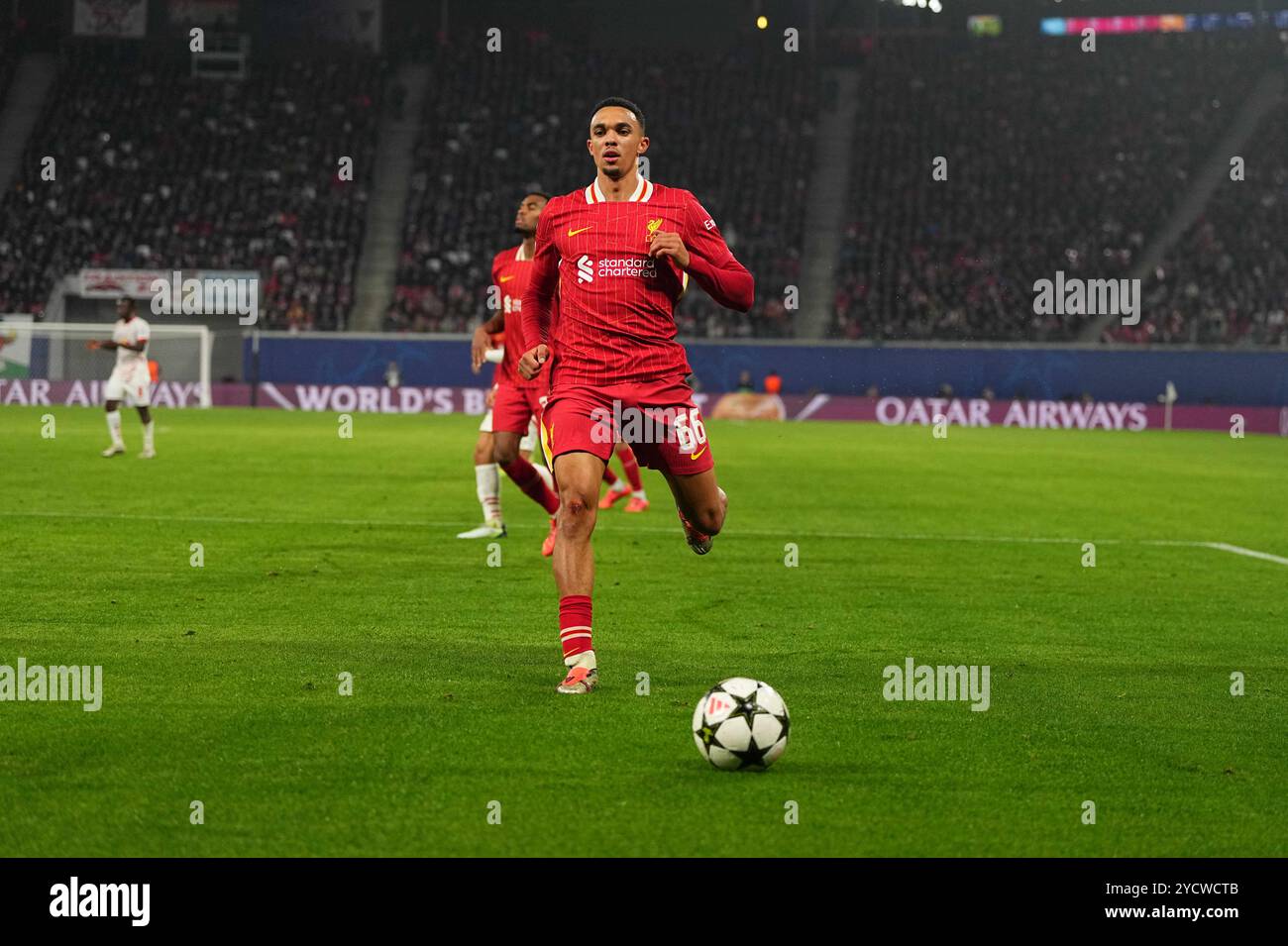 Leipzig, Germany. 23 October, 2024. Trent Alexander-Arnold of Liverpool ...
