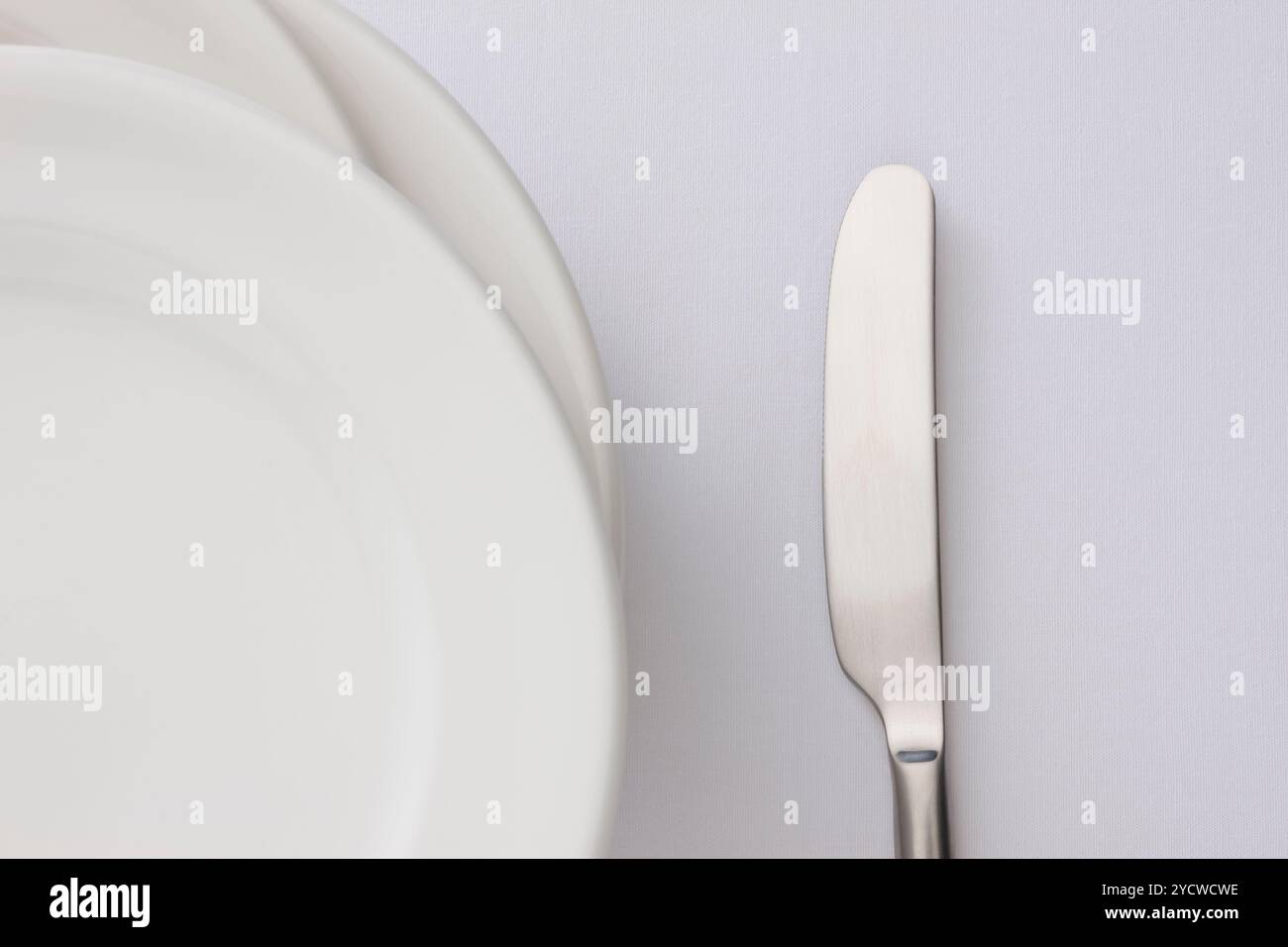 Table setting plate knife hi-res stock photography and images - Alamy