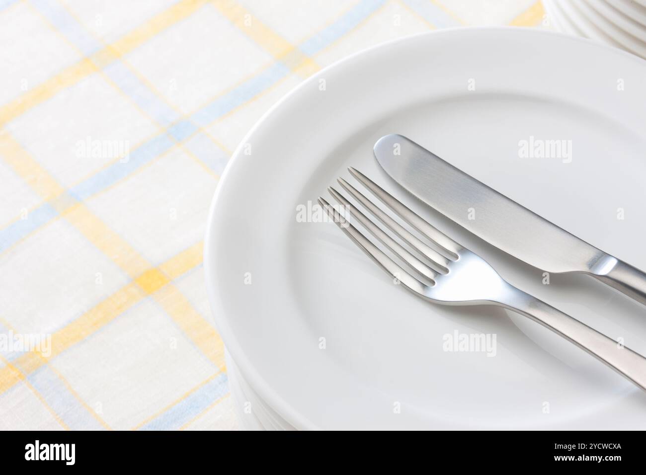Table setting plate knife check hi-res stock photography and images - Alamy