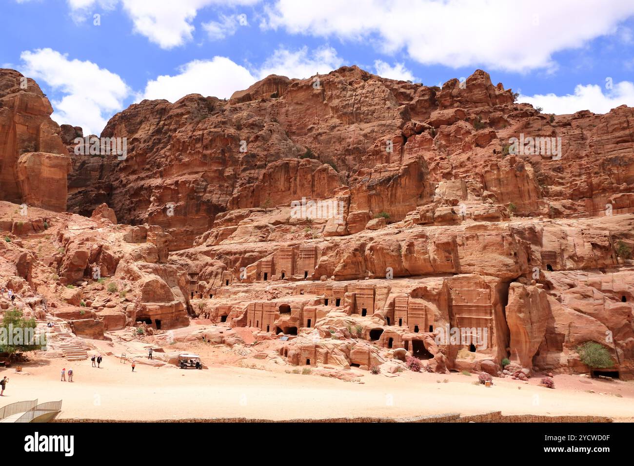 Petra, Wadi Musa in Jordan - May 13 2024: people walk trough the ...