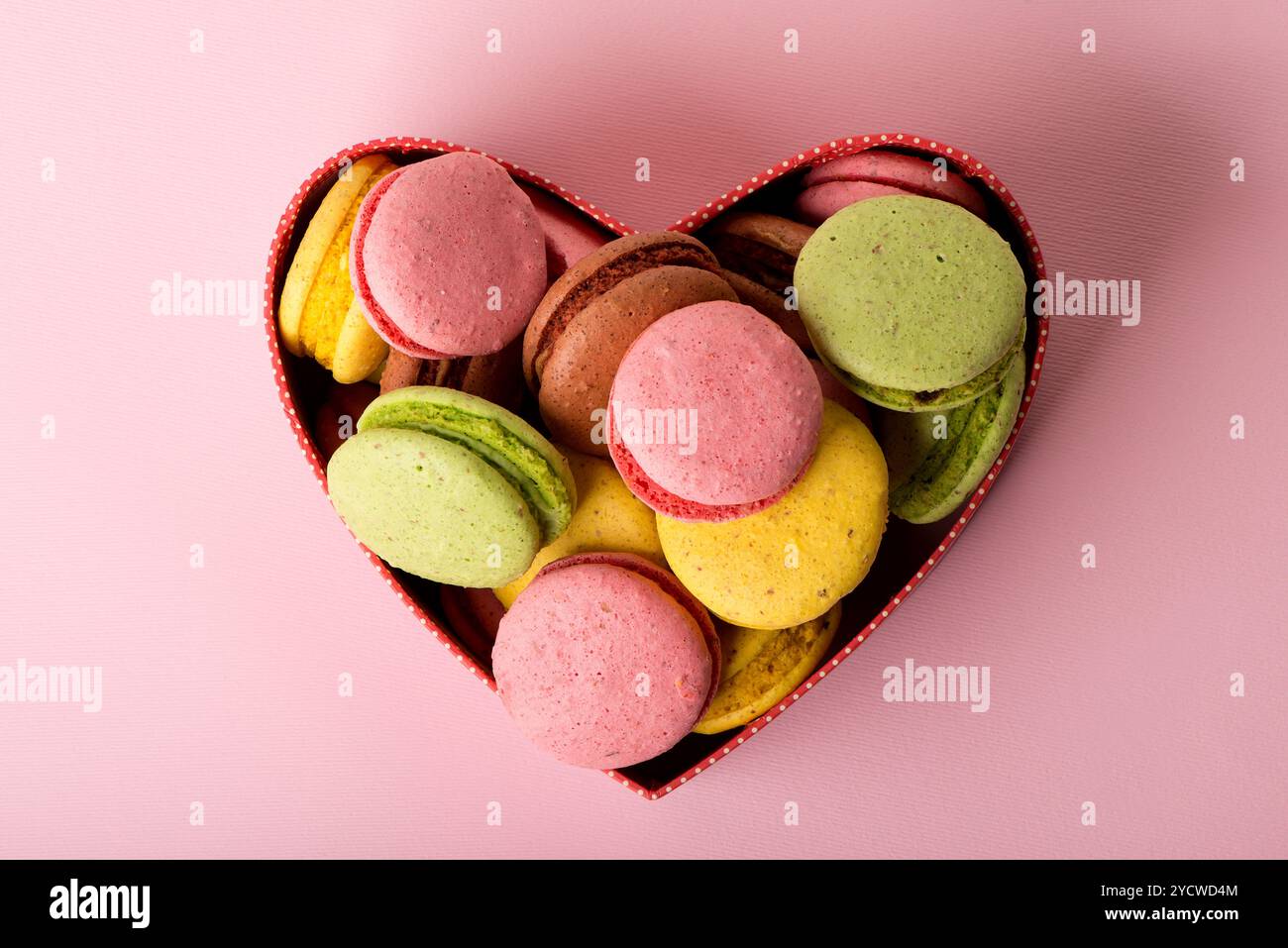 Macarons in gift box Stock Photo - Alamy