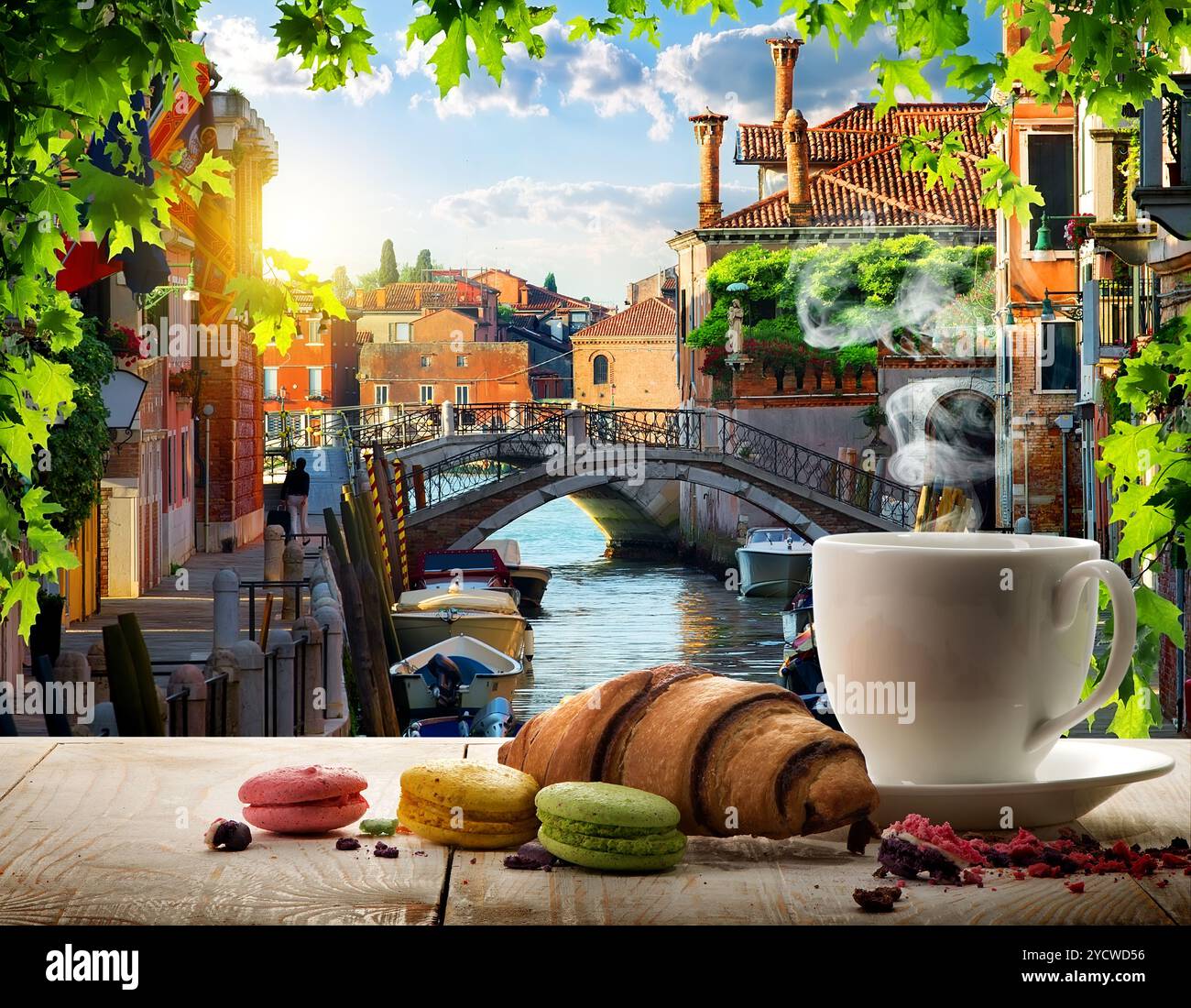 Venice italy breakfast cafe hi-res stock photography and images - Alamy