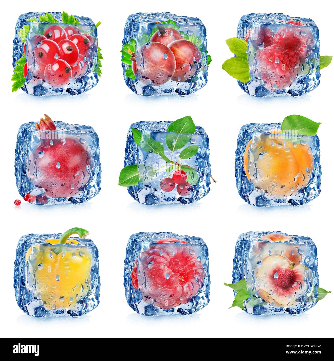 Set of fruits Stock Photo - Alamy