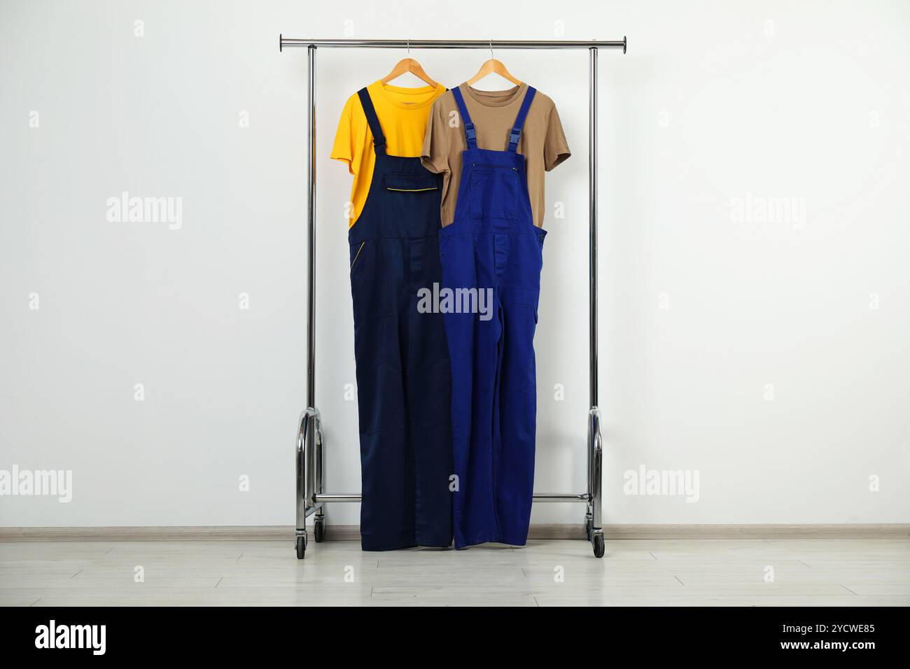 Bright yellow uniforms hi-res stock photography and images - Alamy