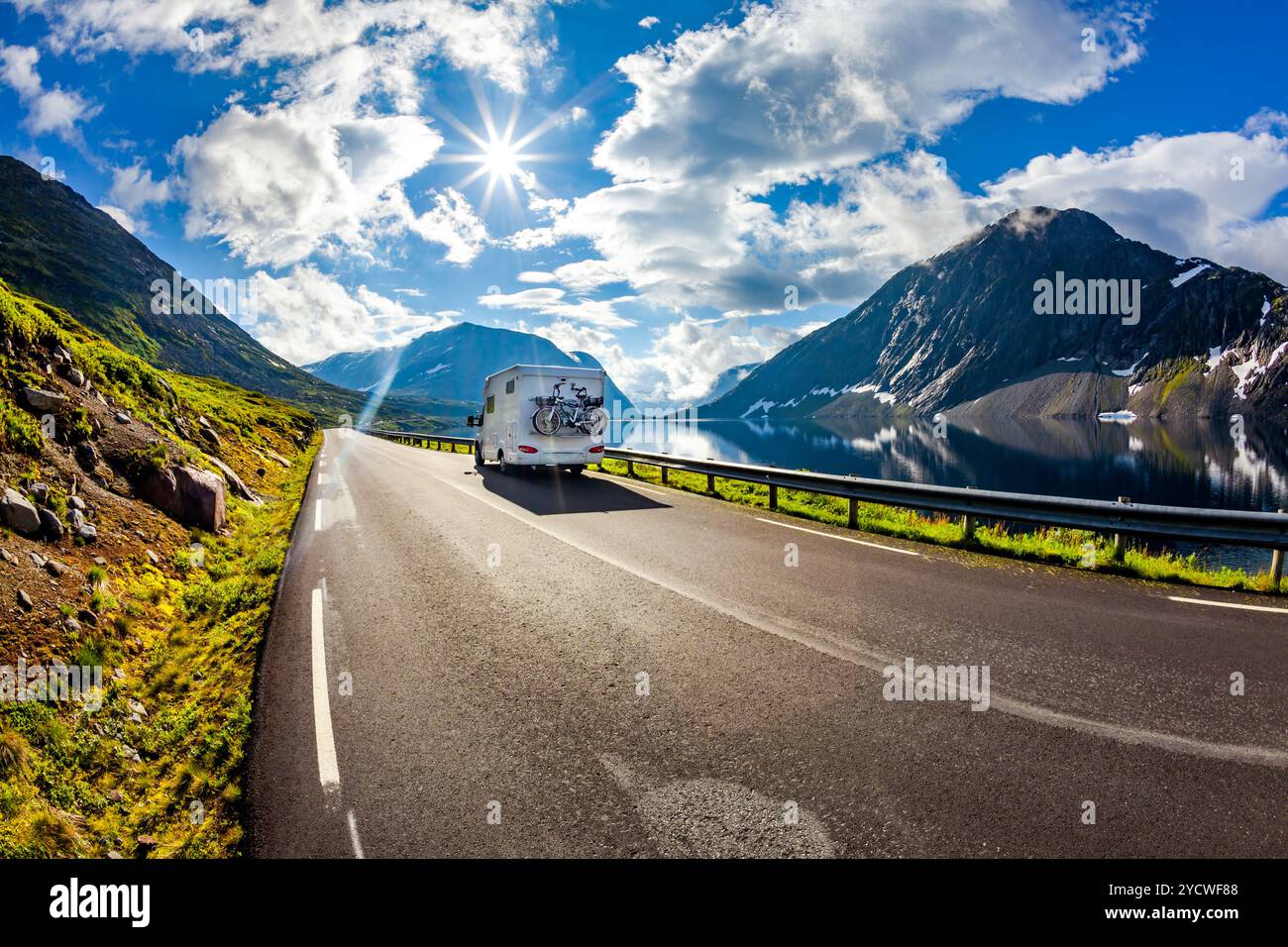 Highway campervan travel road hi-res stock photography and images - Alamy
