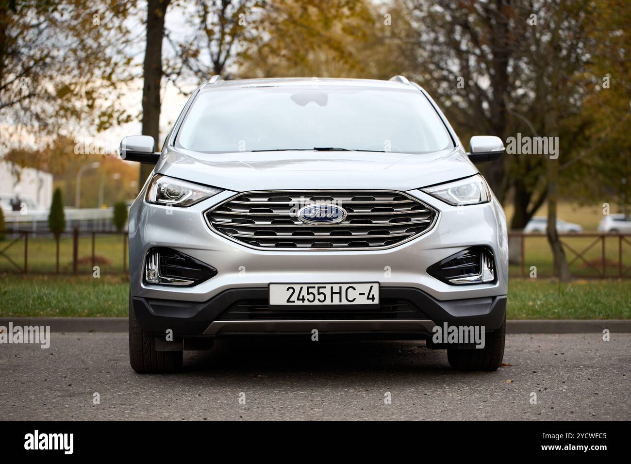 Minsk, Belarus - October, 22 2024: Ford Edge II 2nd generation crossover SUV manufactured Ford ...