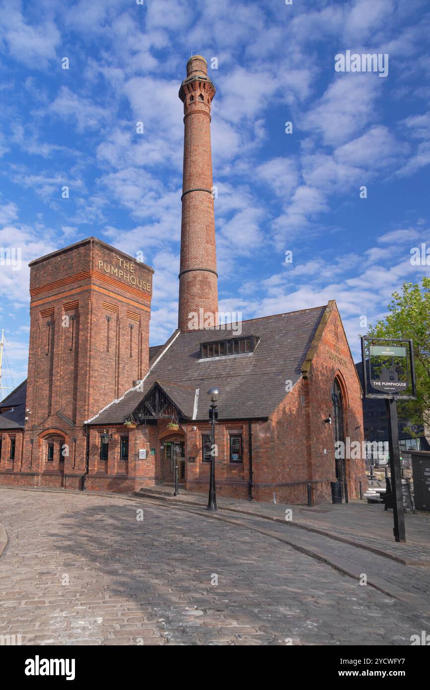 England, Lancashire, Liverpool, Royal Albert Dock, The Pump House which ...