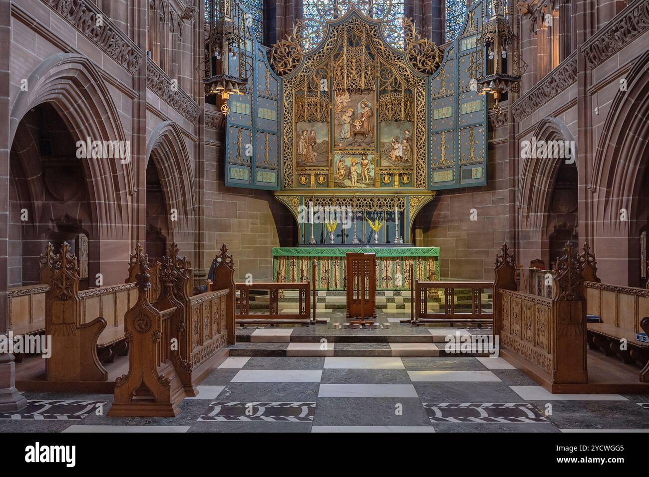 England, Lancashire, Liverpool, Liverpool Anglican Cathedral, The Lady ...