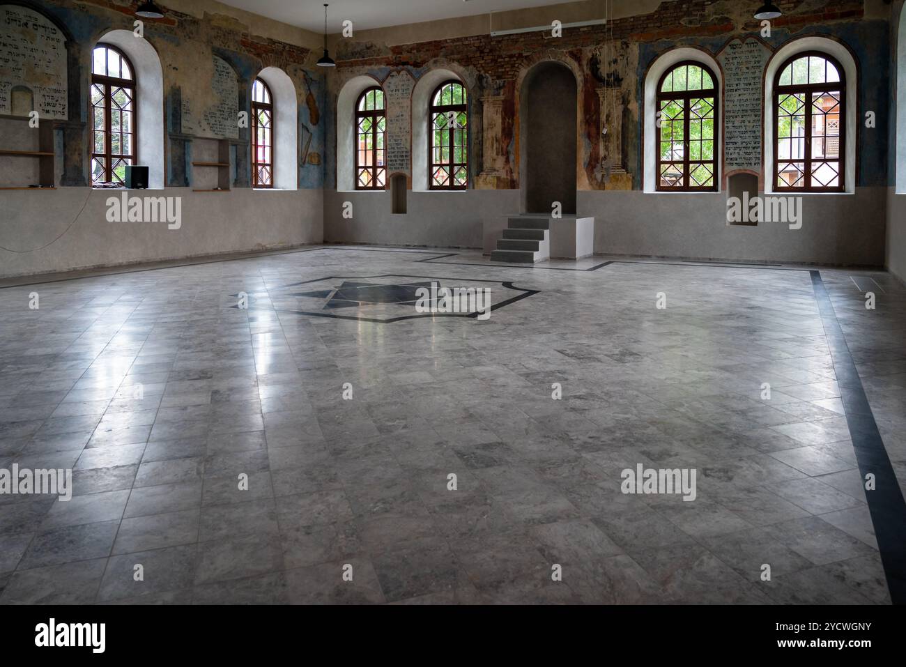 Wlodawa, Poland, June 28, 2023. Interior of the Small Synagogue, which ...