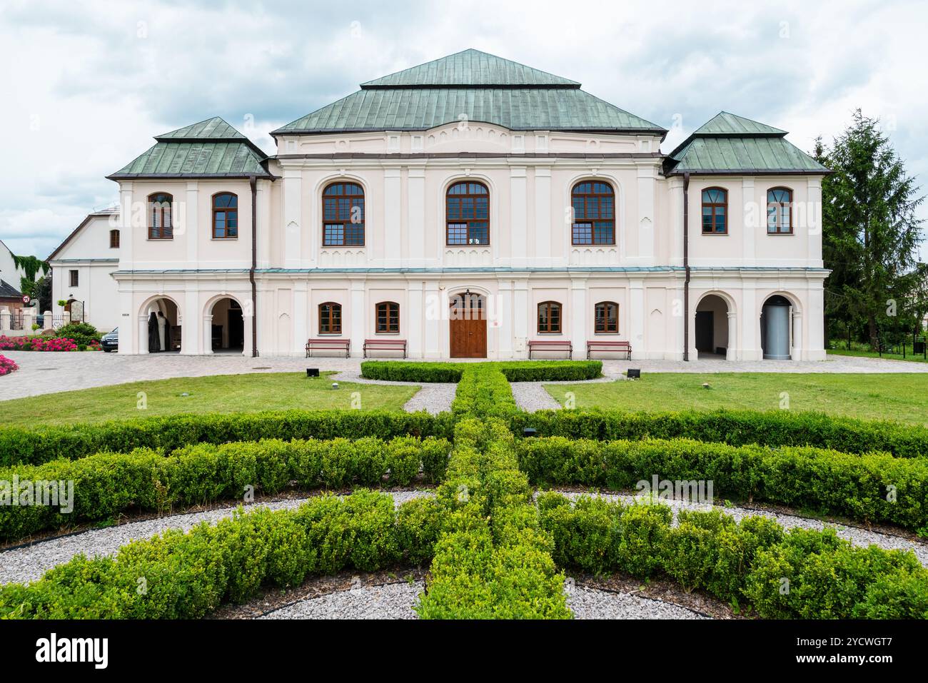 Wlodawa, Poland, June 28 2023 The Great Synagogue 18th century baroque ...