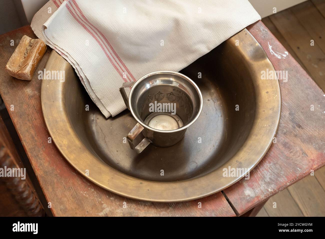 traditional jewish equipment used for ritual washing of hands in ...