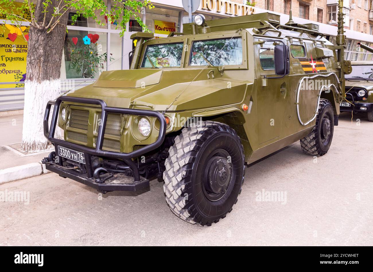 High-mobility vehicles GAZ-2330 Tigr is a Russian 4x4, multipurpose, all-terrain infantry ...