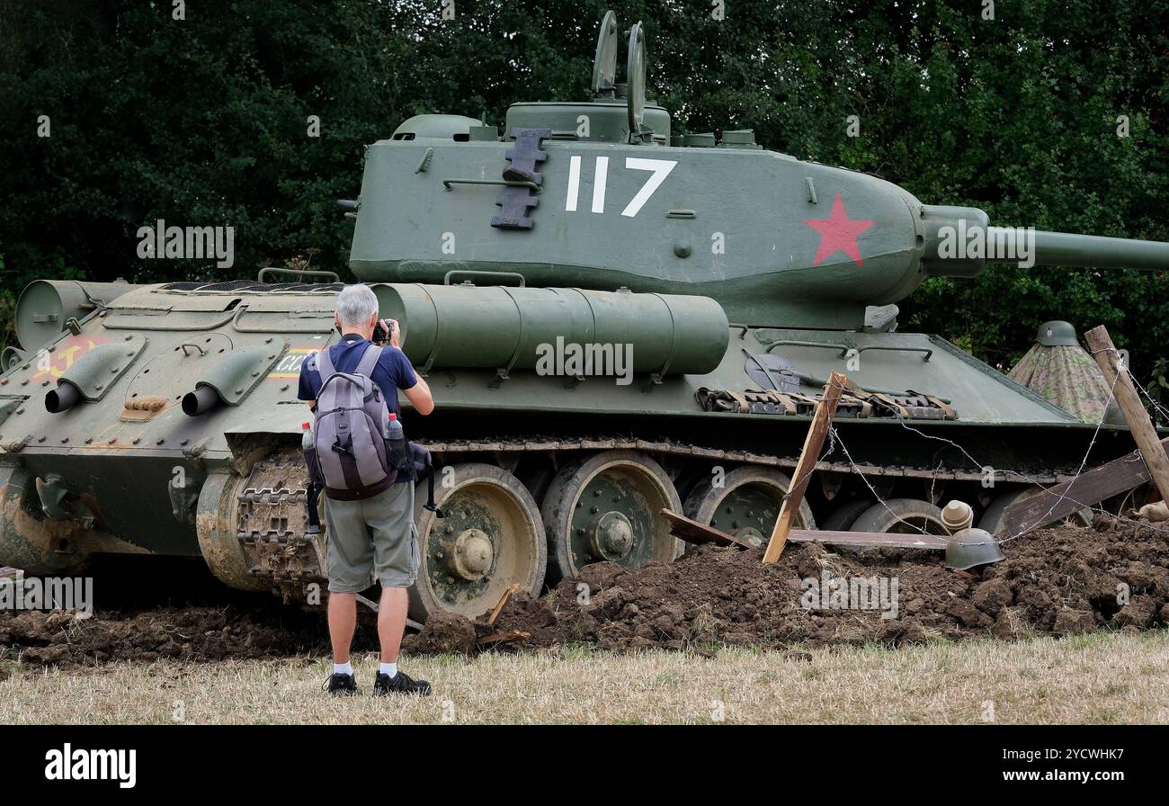 The T-34 is a Soviet medium tank from World War II. When introduced ...