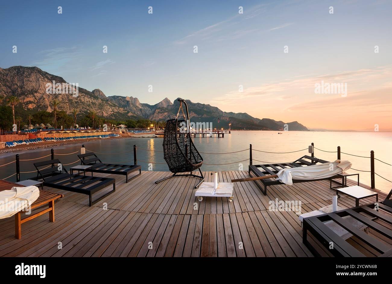 Pier in the sea Stock Photo - Alamy