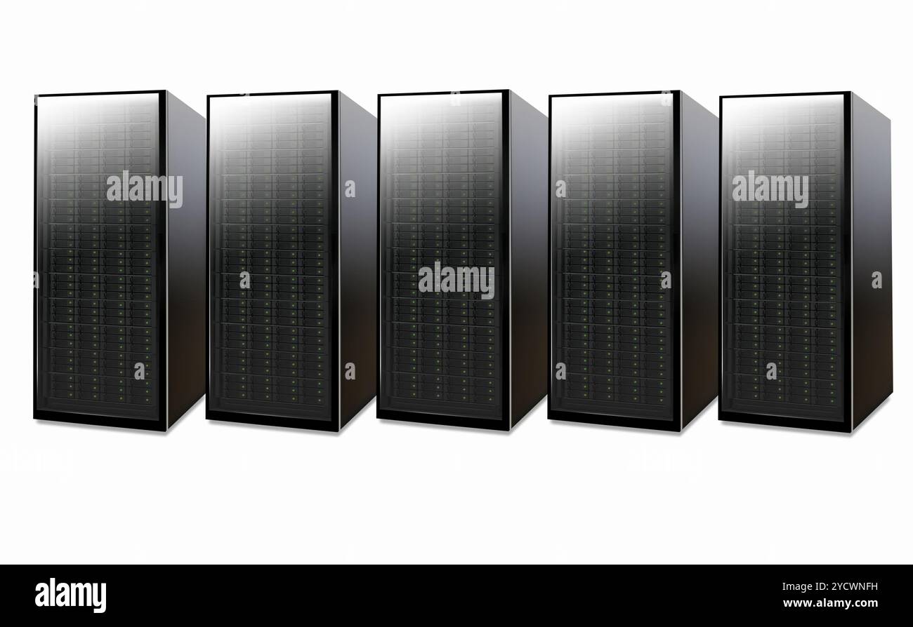 Server online technology storage Cut Out Stock Images & Pictures - Alamy