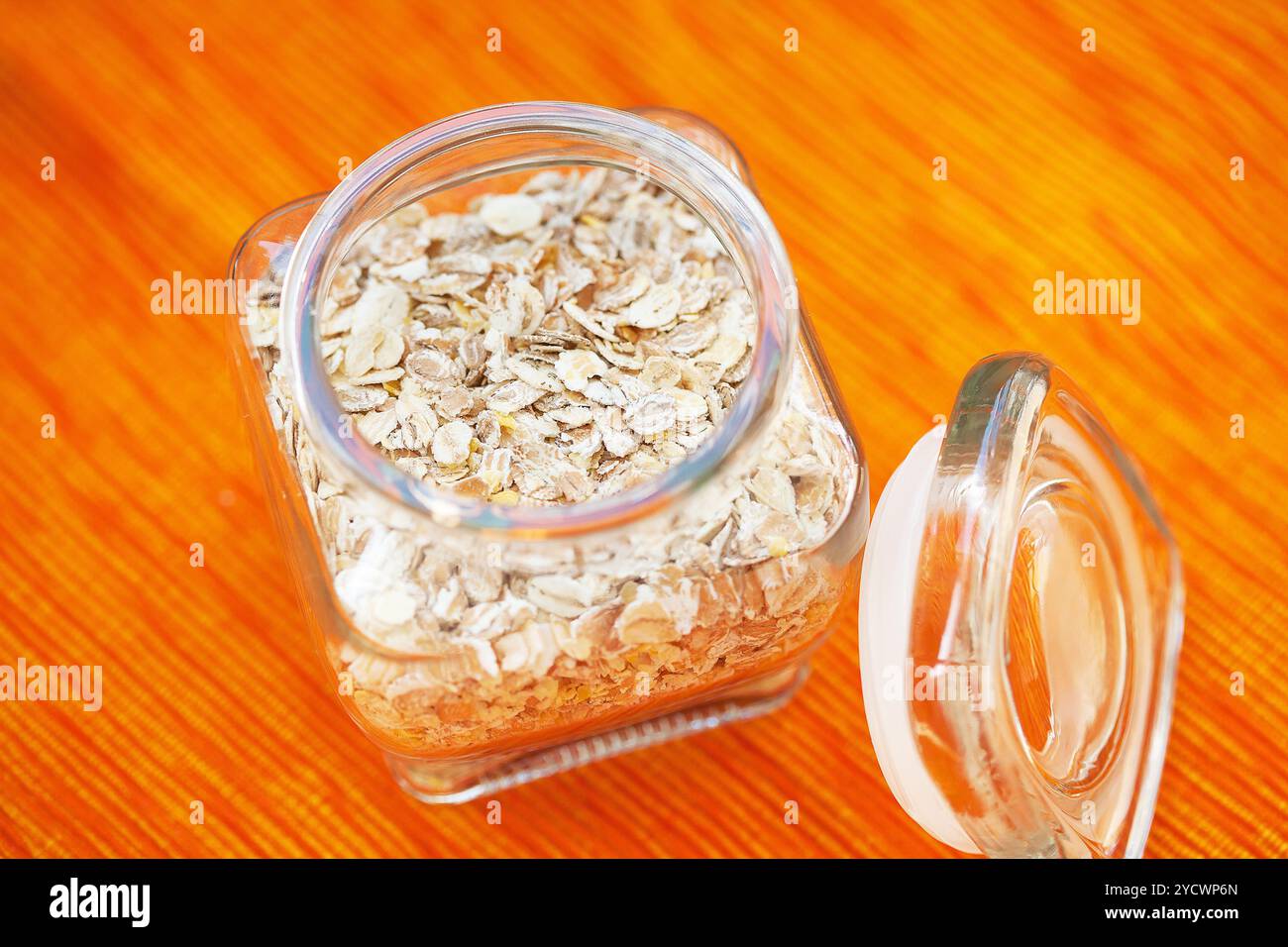 Cup raw oatmeal on hi-res stock photography and images - Alamy
