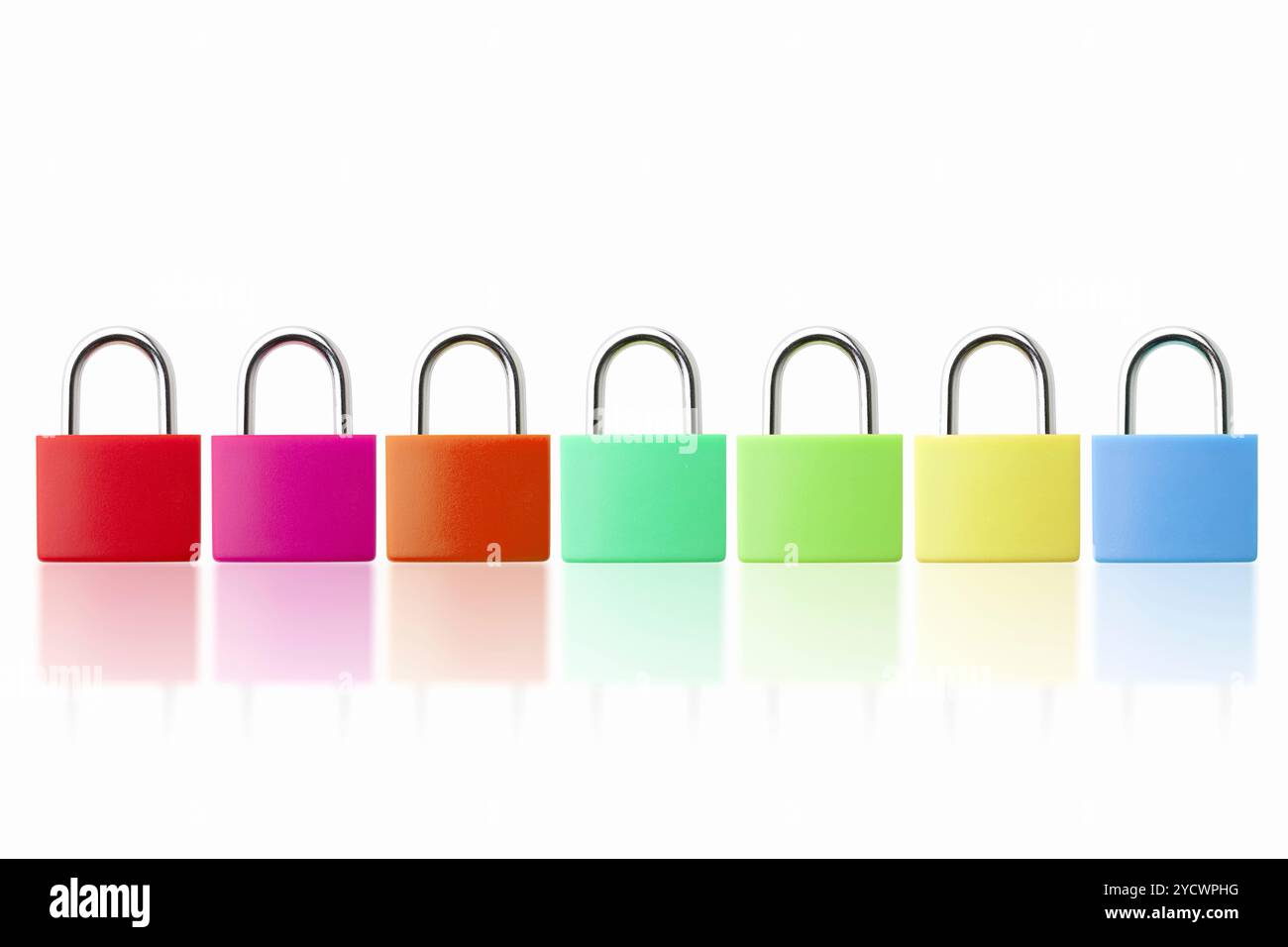 Colourful padlocks hi-res stock photography and images - Alamy