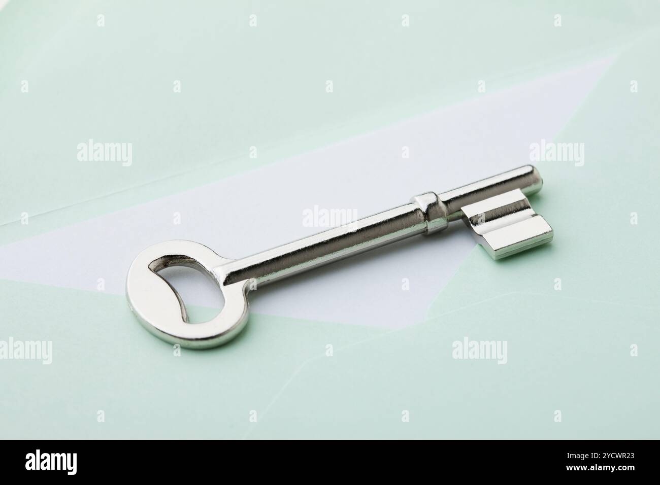 Envelope and key Stock Photo - Alamy