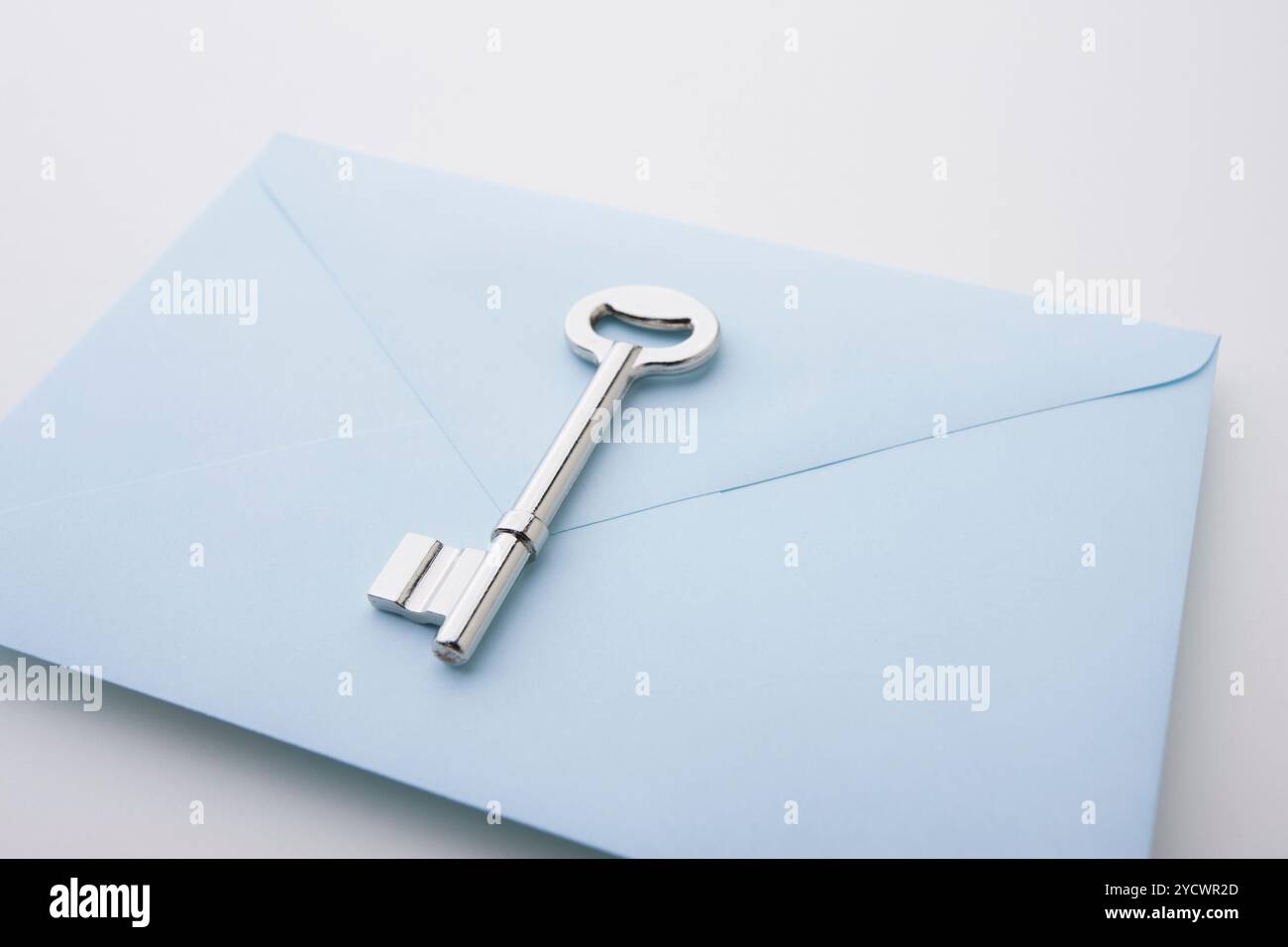 Envelope and key Stock Photo - Alamy