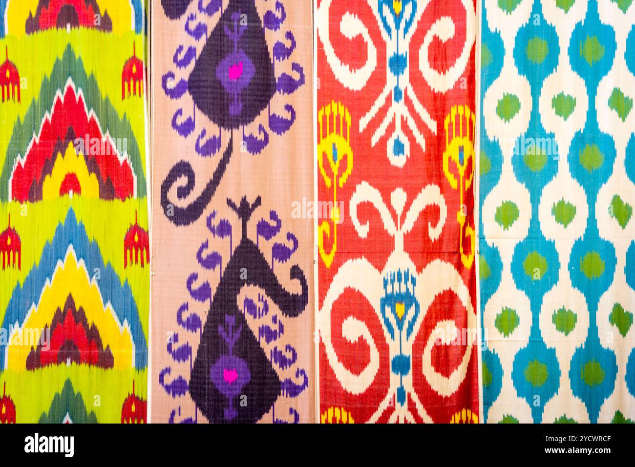 Traditional uzbek fabric patterns Stock Photo - Alamy